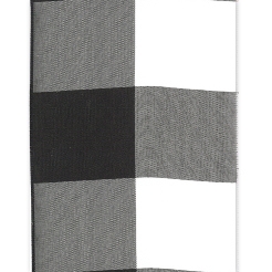 Black Checkered Wire Edge Ribbon