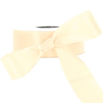 Cream SEA MAID® Floral Acetate Satin Ribbon